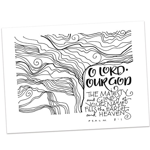 Psalm 8:1 by Sally Beck | Visual Faith Min