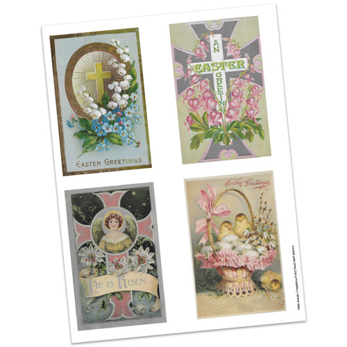 Vintage Easter Cards Set 2 | Visual Faith Min