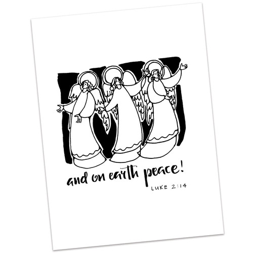 Luke 2:14 by Sally Beck | Visual Faith Min