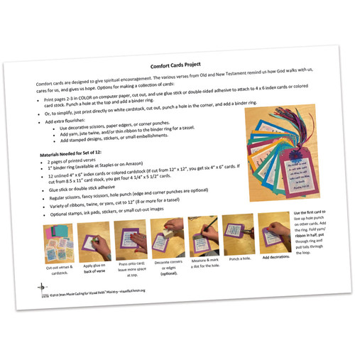 Comfort Verse Cards Project by Jean-Marie Galing | Visual Faith Min