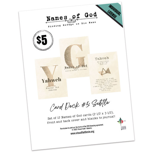 Names of God - Card Deck #5: Subtle | Visual Faith Min