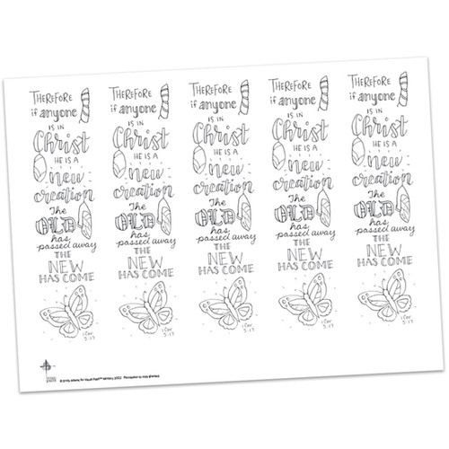 2 Corinthians 5:17 Bible Margin by Emily Adams | Visual Faith Min