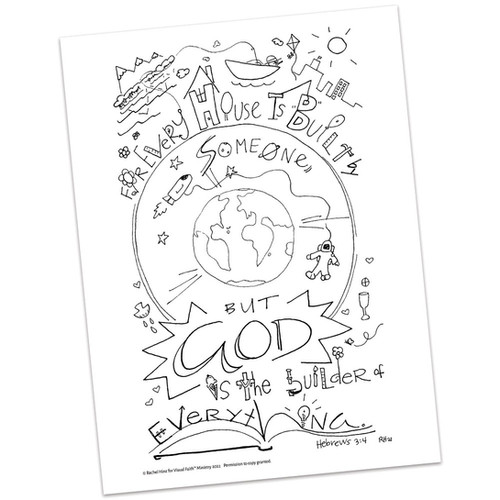 Hebrews 3:4 HS by Rachel Hinz | Visual Faith Min