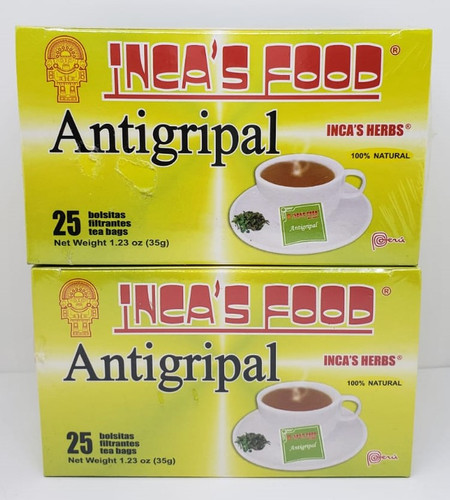 ANTIGRIPAL 50 TEA BAGS GRIPE RESFRIOS TOS / ANTI-FLU COLD TOS 100% ...