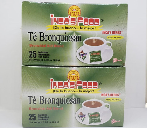 BRONQUIOSAN 50 TEA BAGS BRONQUIOS GRIPE ASMA / BRONCHITS FLU ASTHMA 100 ...