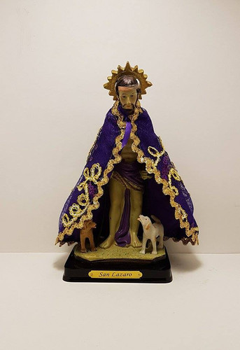 SAN LAZARO STATUE SAINT CON CAPITA 12" TALL | Botanica8