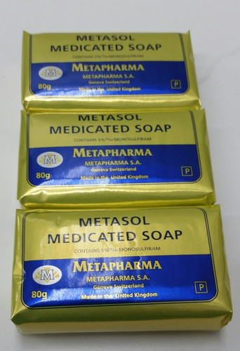 METASOL SOAP 3 Pcs X 80 Gr EA SKIN RASH ACNE JABON MEDICADO PIEL SARNA ...