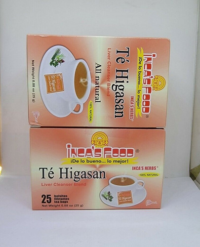 HIGASAN LIVER CLEANSER BLEND 50 TEA BAGS LIMPIA EL HIGADO 100% NATURAL ...