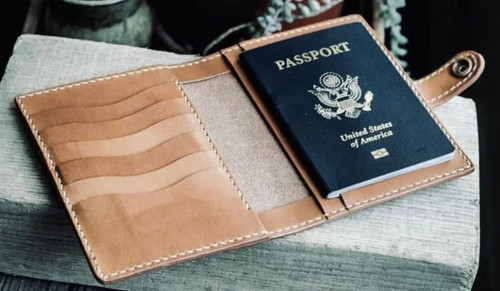 L01 - large passport book | Drumm's Leathercraft