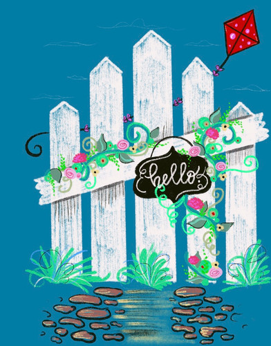 Hello Fence Print-to-Order | Jeff Tadsen Art
