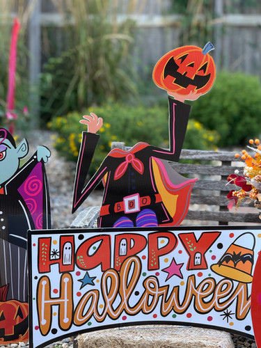 Headless Horseman vinyl cut out sign | Jeff Tadsen Art