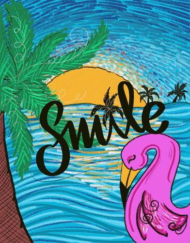 Flamingo Smile Print-to-Order | Jeff Tadsen Art