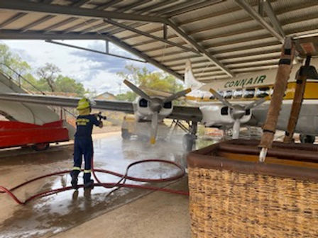 "Fancy washing a plane", I asked.