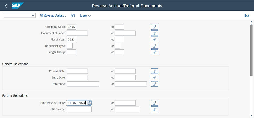 Cash Journal in SAP