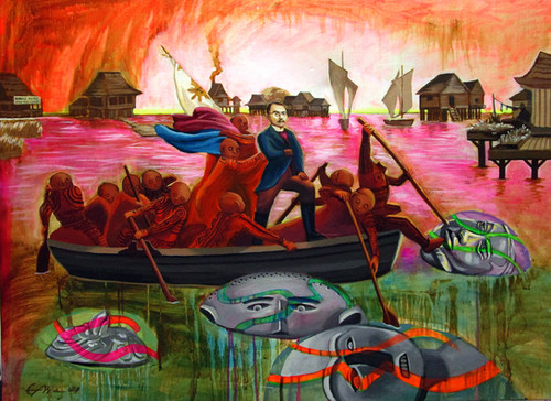 Sixto Lopez Arriving in Manila Village in 1903 (20" x 16") Giclee on ...