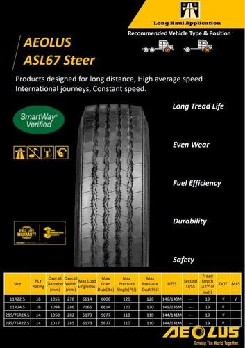 Llanta para Camión 295/75 R22.5 Toda Posición | Murgas