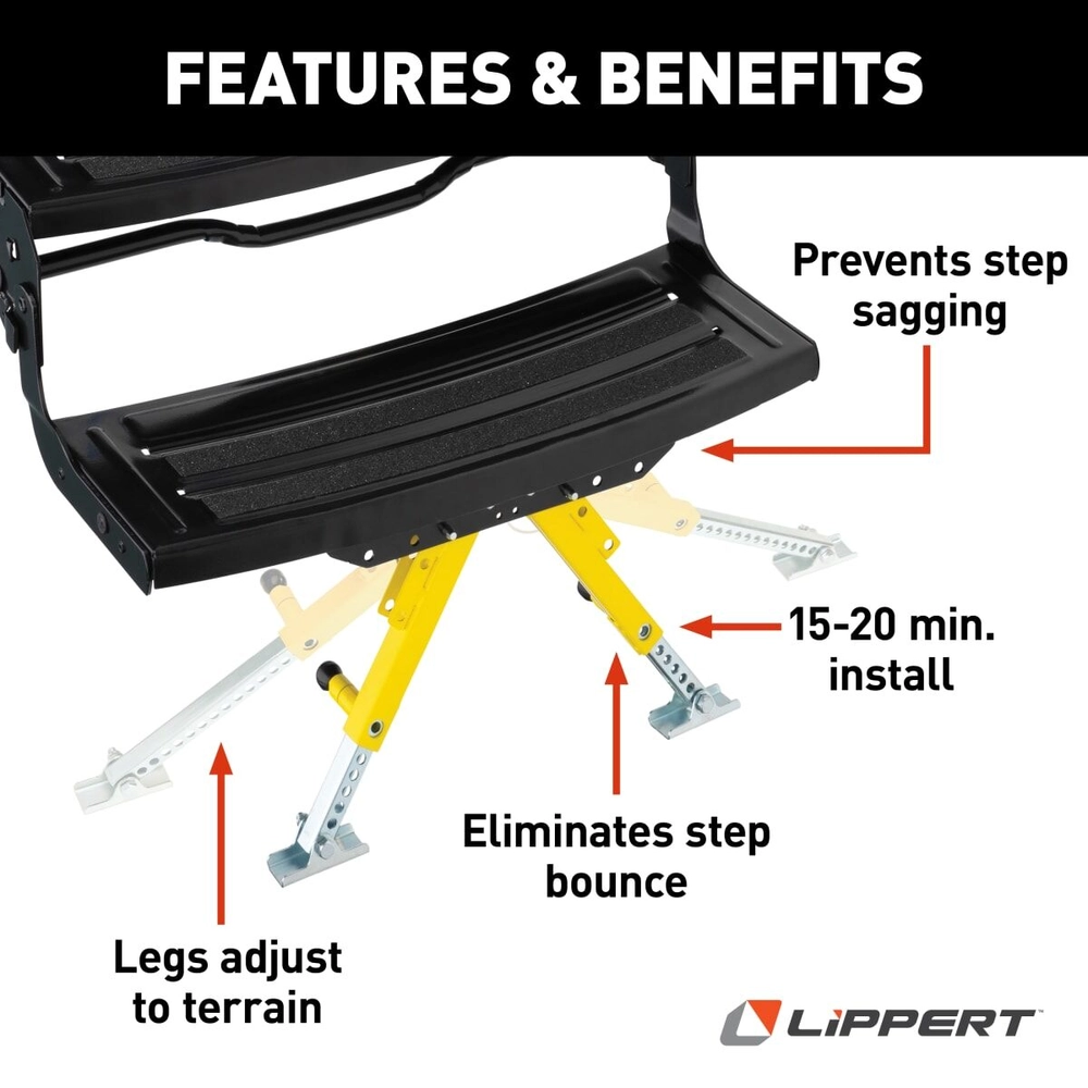 Lippert Solid Stance™ Step Stabilizer Kit #2020109777 | Forbes RV Surplus