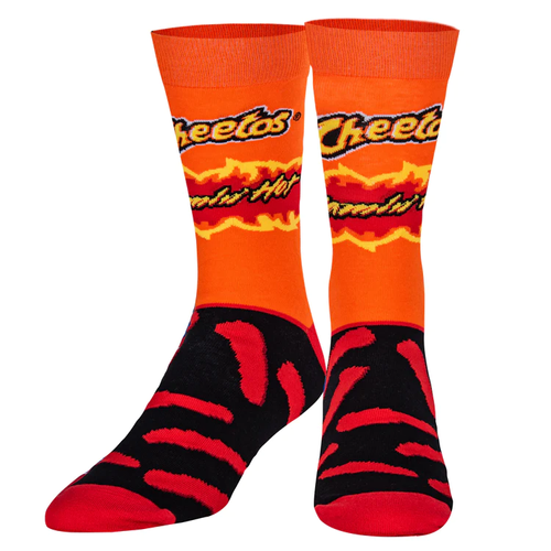 Flaming Hot Cheeto Graphic Socks | My Site