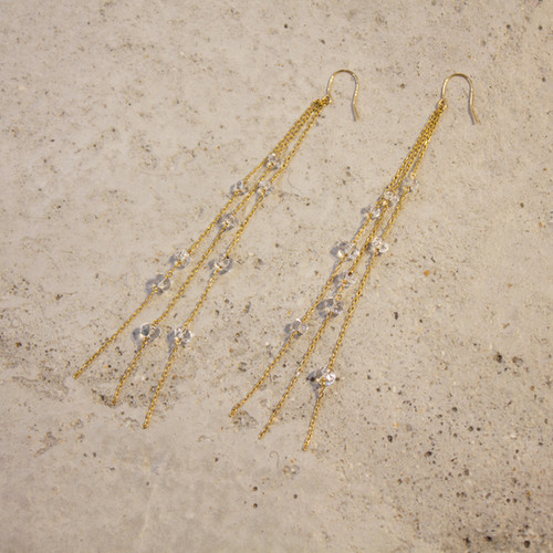 LUMIEF 3Line Loop Hook Pierce K10YG | SENTE