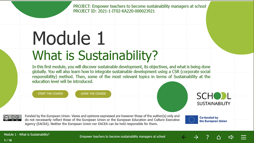 E-LEARNING | SchoolSustainability