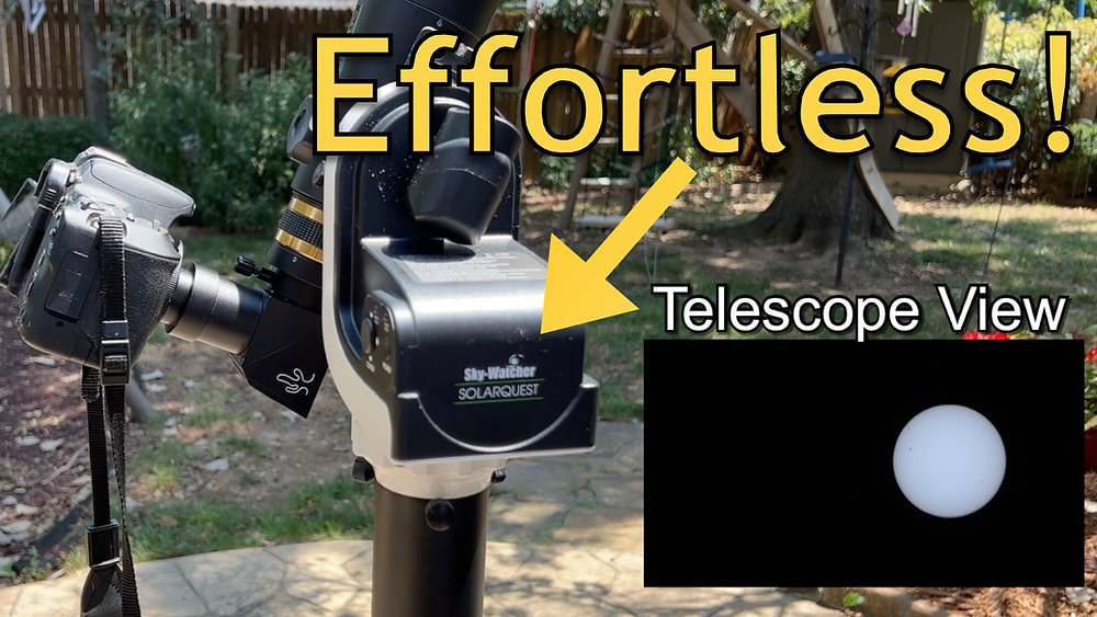 Incredibly Easy to Use Sun Tracking Mount