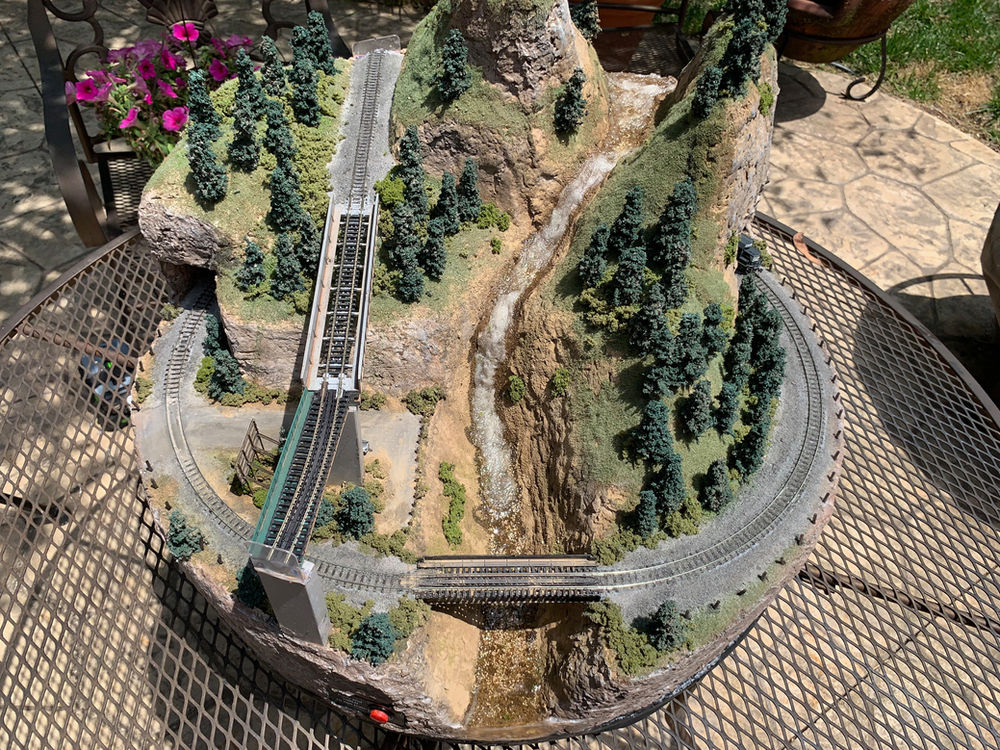 A 24" Diameter N Scale Mountain Layout
