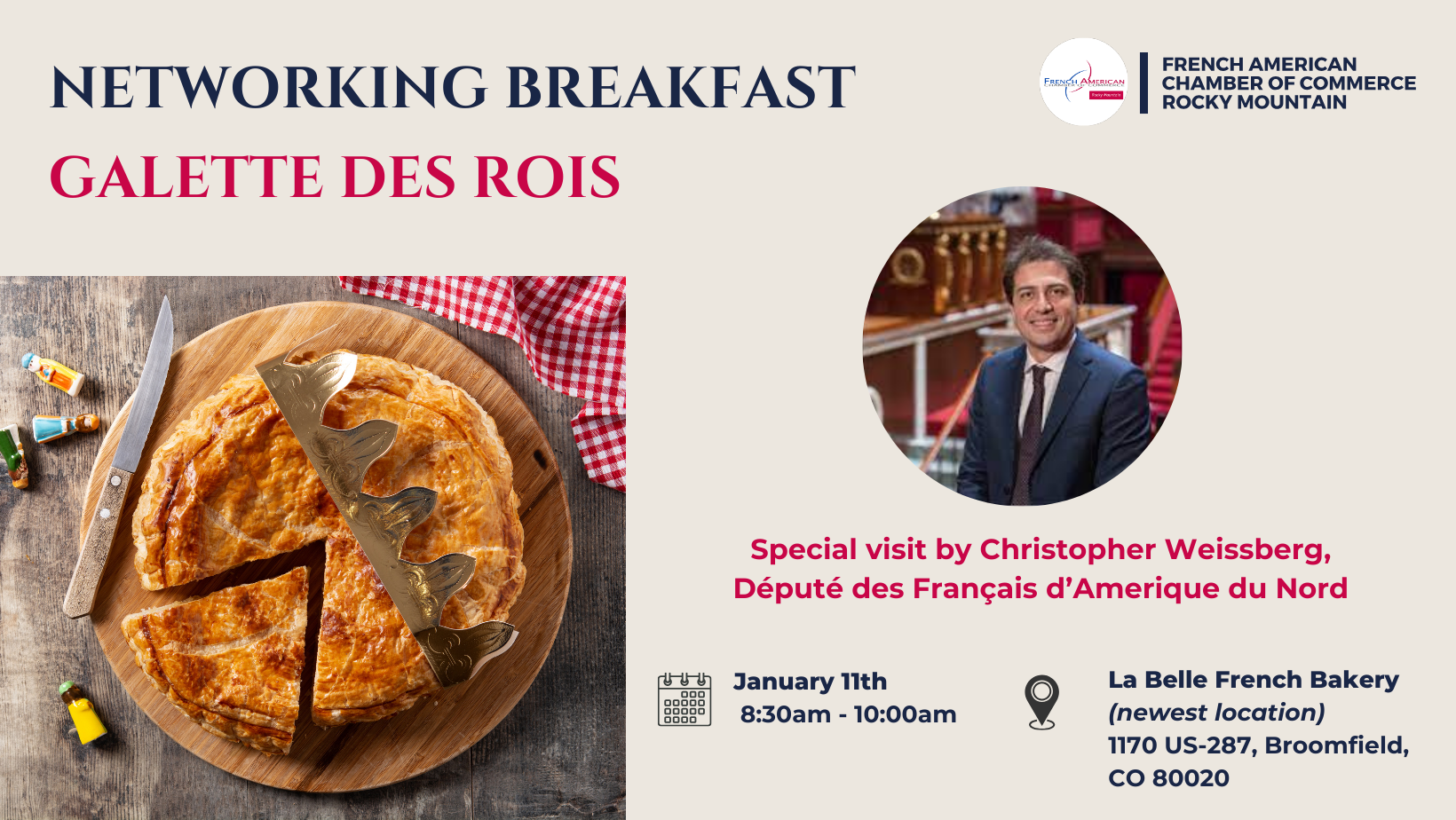 Networking Breakfast - Galette des Rois - Limited Attendance | RMFACC