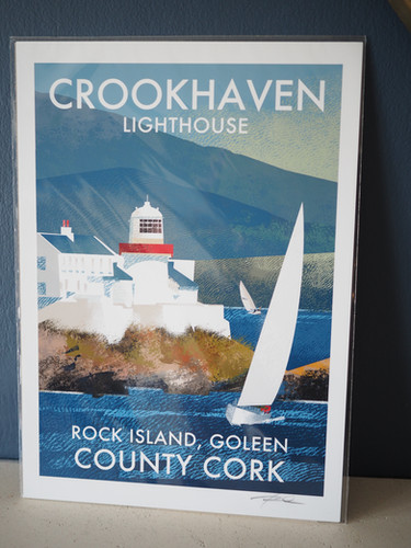 Crookhaven Irish Lighthouse Series A4 Artist Signed Print-Dundalk ...