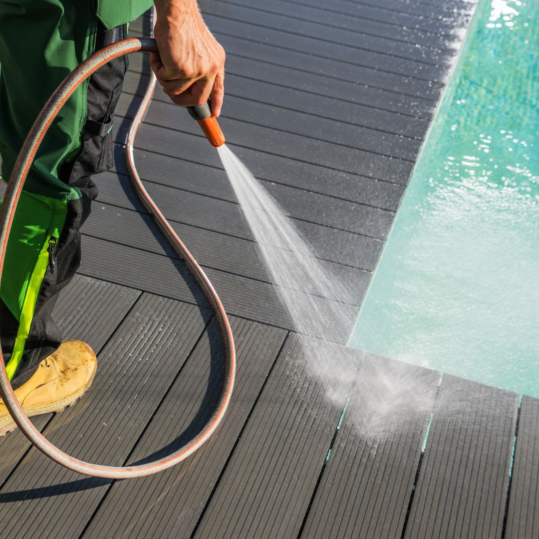 POOL DECK PRESSURE WASHING | Texan Exterior