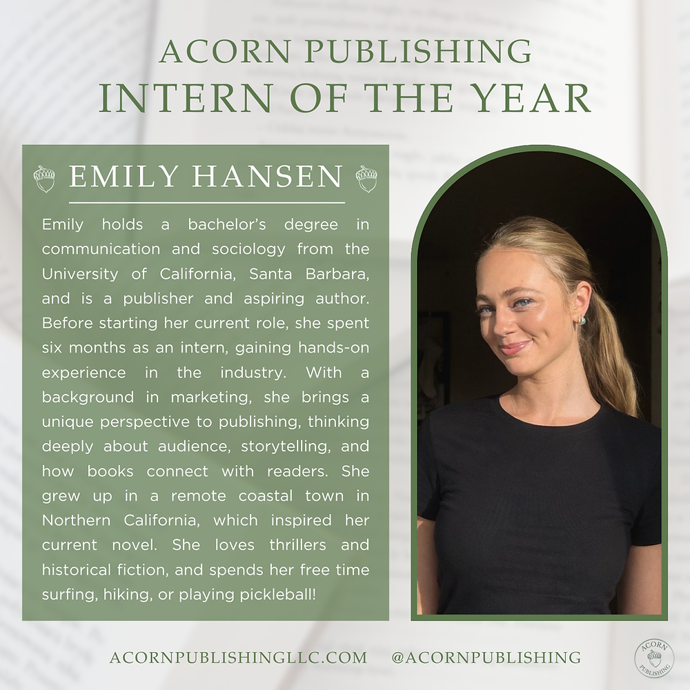 Congratulations to Emily Hansen, our Intern of the Year!