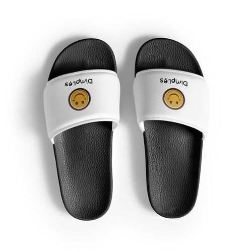 Women's White Dimples slides | The Dimple Store