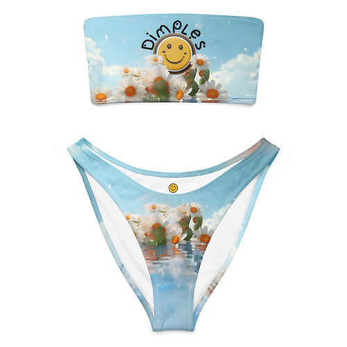 Women Dimples Recycled bandeau bikini | The Dimple Store