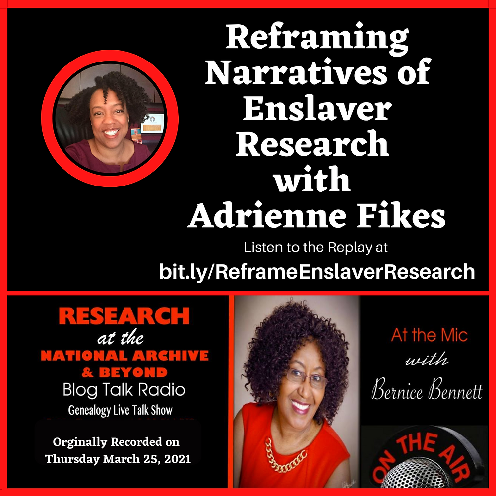 Reframing Narratives of Enslaver Research