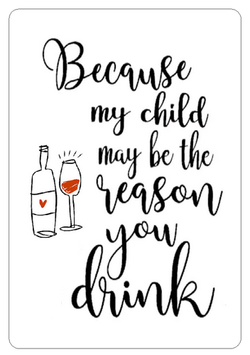 8 x TEACHER WINE BOTTLE LABELS My Child Might be the Reason you Drink ...