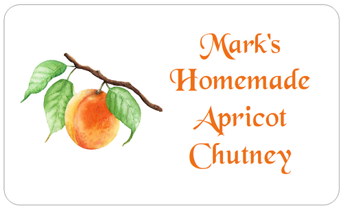 21 x HOMEMADE CHUTNEY LABELS Apricot | TLLC