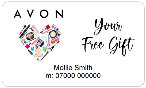 AVON STICKERS Your Free Gift | Personalised Reps Labels | TLLC