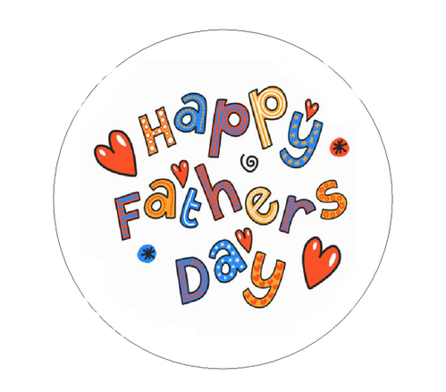 24 x ROUND FATHER'S DAY STICKERS | Multicoloured | TLLC