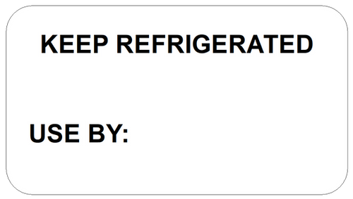 65X MINI KEEP REFRIGERATED STICKERS | Small Use by Labels | TLLC