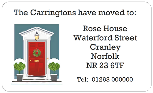 The Little Label Company Personalised New Home & Address Labels