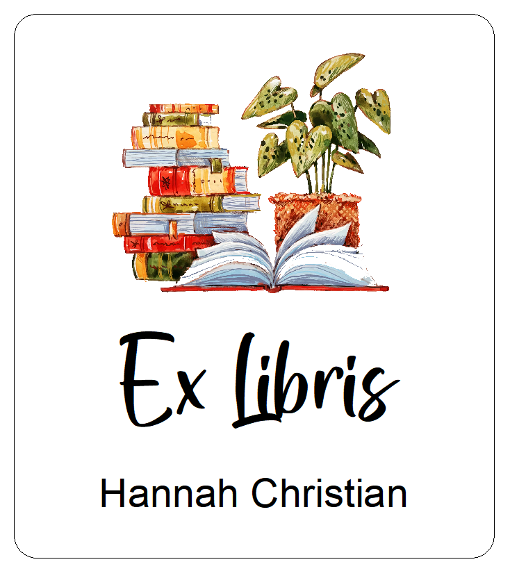 12 x PERSONALISED EX LIBRIS BOOKPLATE STICKERS | Plant | TLLC