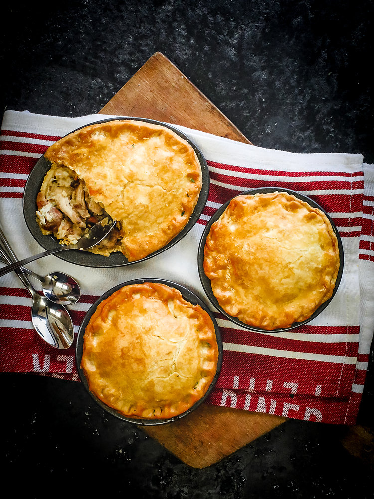 Roast Chicken and Cider Pie