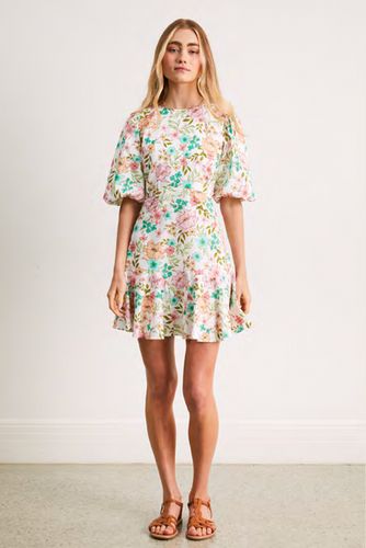 Imogen Floral Short Dress by Harni the label | WKND LUXE