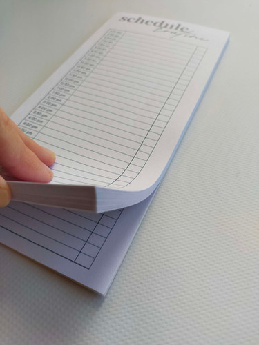Time Schedule Pad | Little Red House