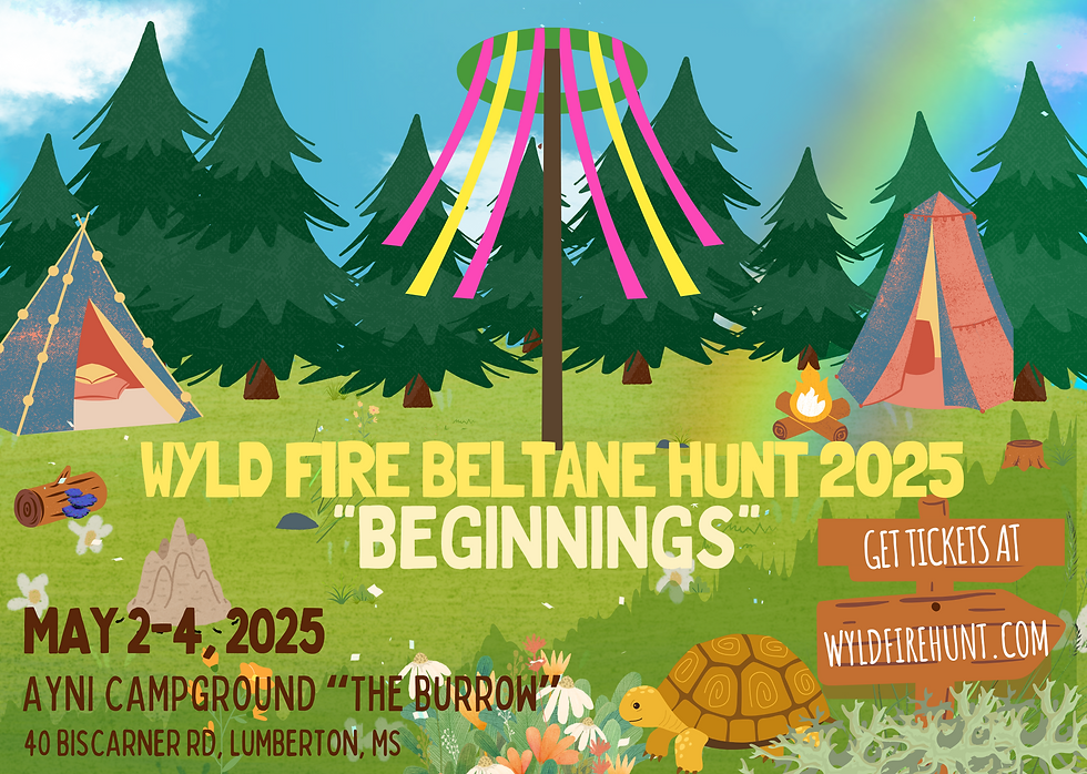 Wyld Fire Beltane Hunt, Louisiana's Inclusive Pagan Retreat