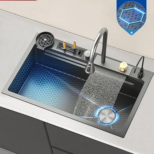 Chiuveta Bucatarie Multifunctionala Cubo Gri Deschis | Meyra Home