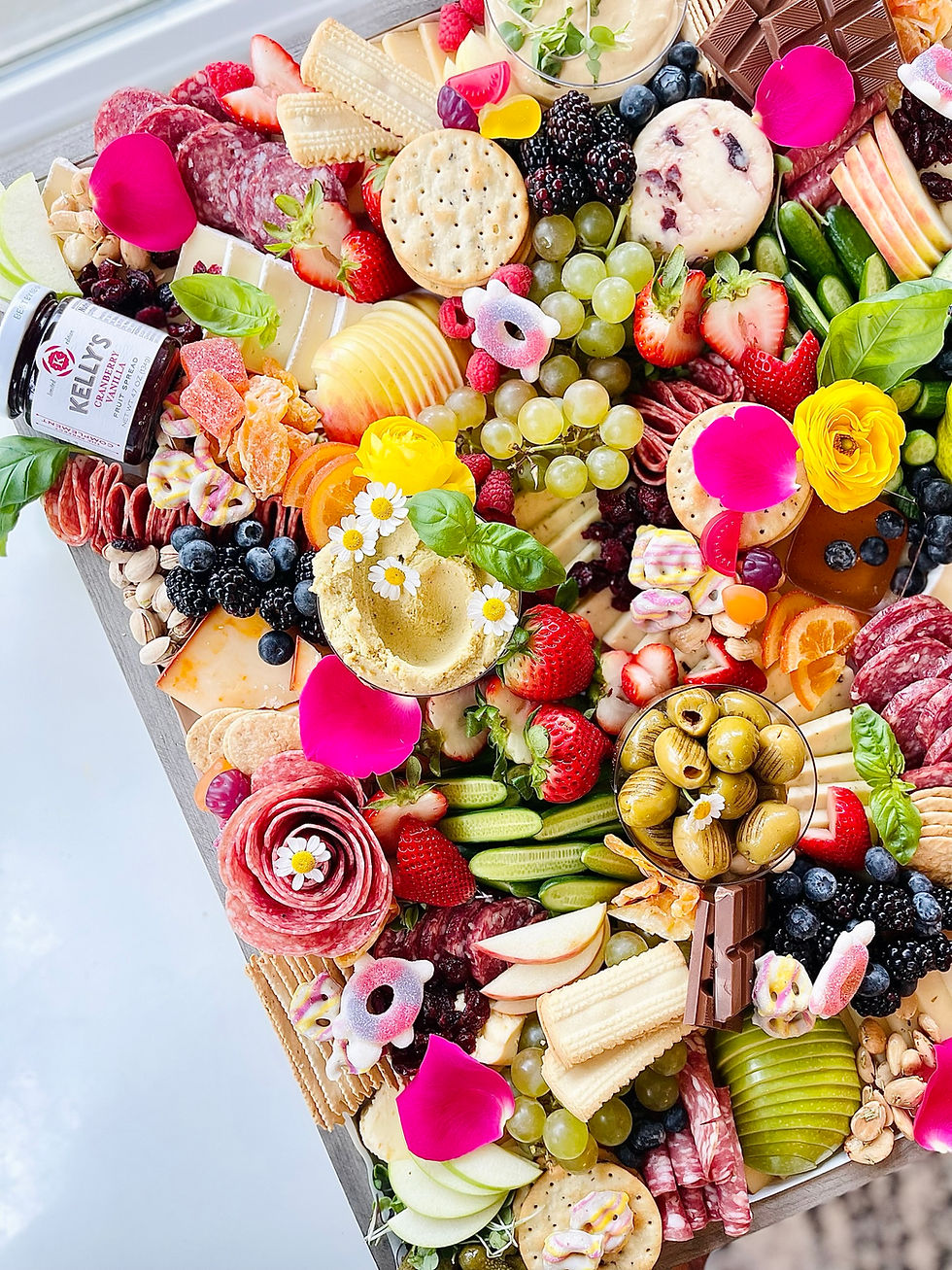 Charcuterie Tutorial - Spring Grazing Board