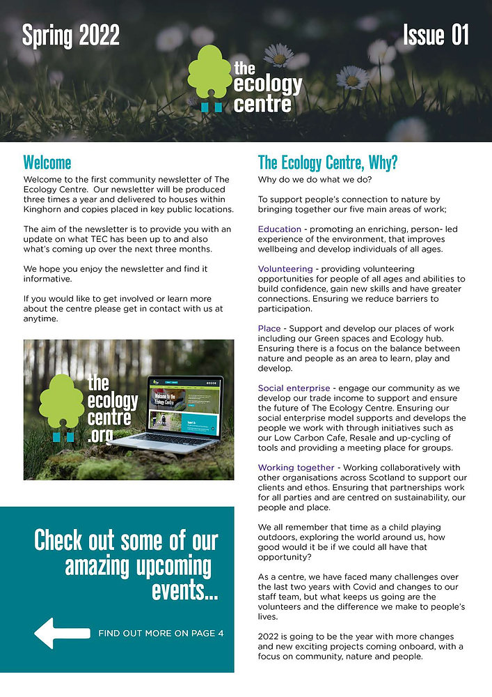 The Ecology Centre Newsletter - Spring 2022