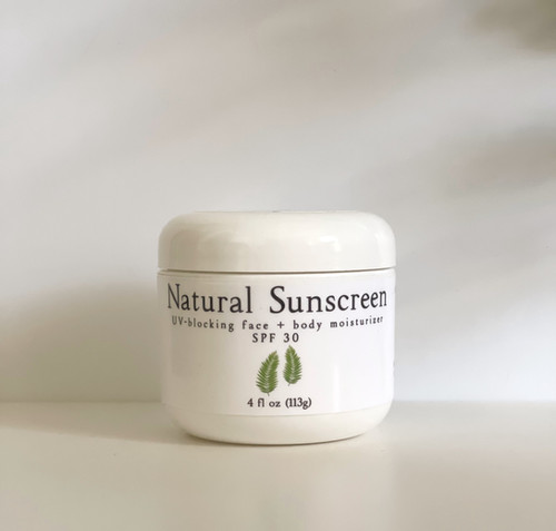 Natural Sunscreen | SPF 30 UV-blocking face and body moisturizer ...