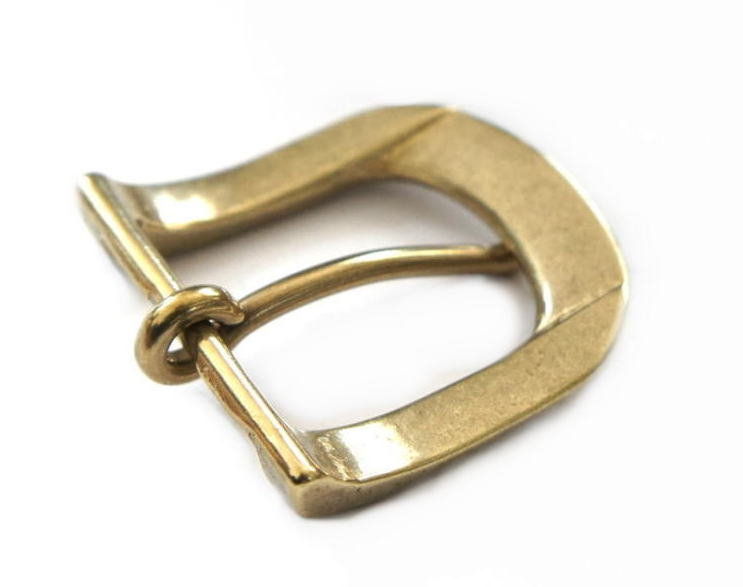 34mm Embossed Round Buckle [ Brass & Matte Silver ]