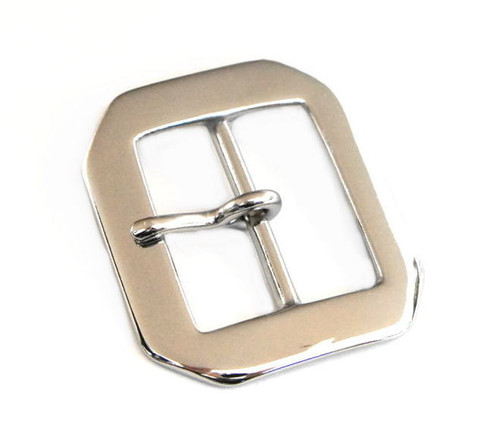 40mm Octagon Buckle [ Nickel - Single Double prong ]